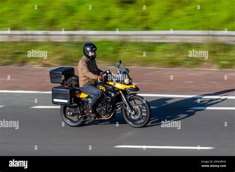 Bmw Yellow F800gs 800cc Engine Class Adventure Motorcycle Travelling