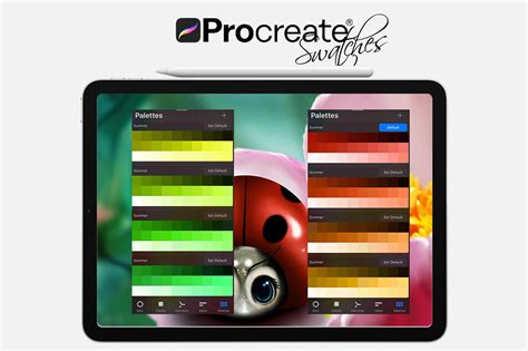 Summer Swatches For Procreate By Faerydesign Thehungryjpeg