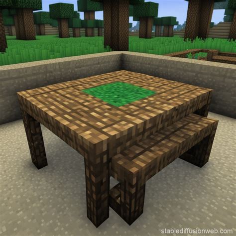 Minecraft Table Scene Stable Diffusion Online