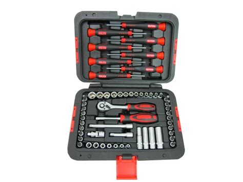 57pcs 1 4 Dr Socket Set 5714ss Buffalo Tools