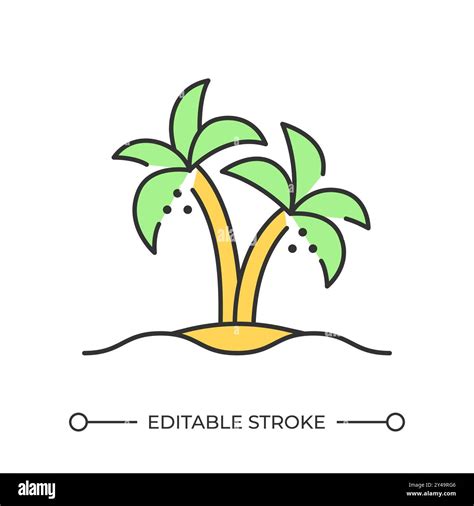 Palms Rgb Color Icon Stock Vector Image And Art Alamy