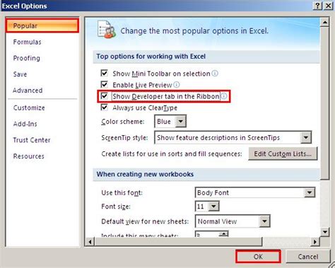 Everyday Solutions Microsoft Office Excel 2007 Display Macros Tab