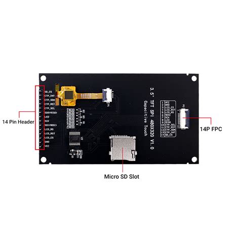 35“ Ips Spi Lcd Touch Display 320×480 Module With St7796 Driver