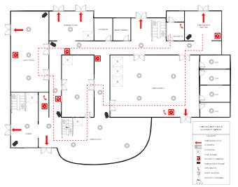 Main Floor Escape Plan EdrawMax Editable Templates