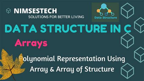 Polynomial Representation Using Arrays And Array Of Structures Youtube