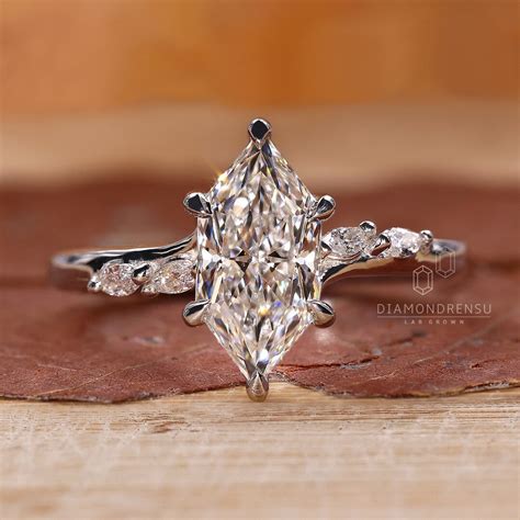 Dutch Marquise Diamond Engagement Ring For Women 1 To 4 Carat Lab