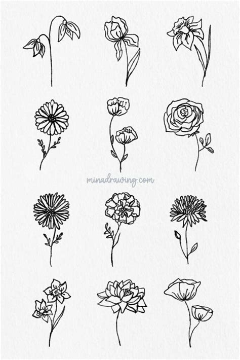 Easy Drawings Of Flowers 1080x1920