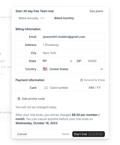 Payment Form Web Figma
