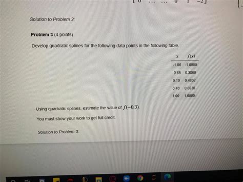 solution to problem 2 problem 3 4 points