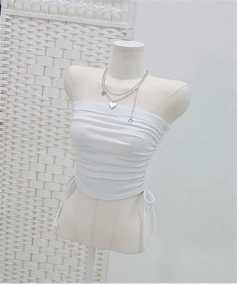 11할인당일🚀끈조절o유니크글램 로코엘 슬림핏 골지 스퀘어넥 이너 레이어드 끈 튜브 탱크 뷔스티에 스트링 스모크 프릴 셔링 탑 크롭 나시티 에이블리