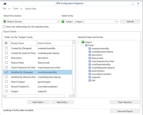 Importingexporting Subject Records Between Dynamics 365 Customer Engagement Environments