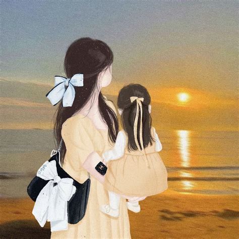 卡通亲子头像 Misaki 创作 堆糖美图壁纸兴趣社区