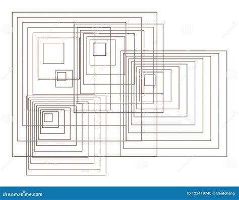 Artistic Square Rectangle Background Pattern Abstract Texture Template Web And Graphic Stock