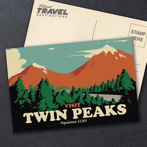 Twin Peaks Postcard Pixel Empire Postcards Touch Of Modern