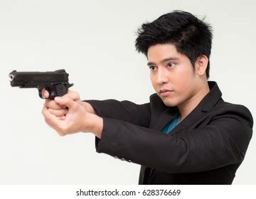 Sexy Man Gun Stock Photo 13884034 Shutterstock