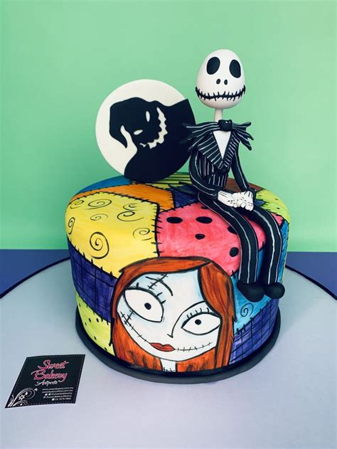 Sally And Jack Cake Jack Skellington Cake Nightmare Before Christmas