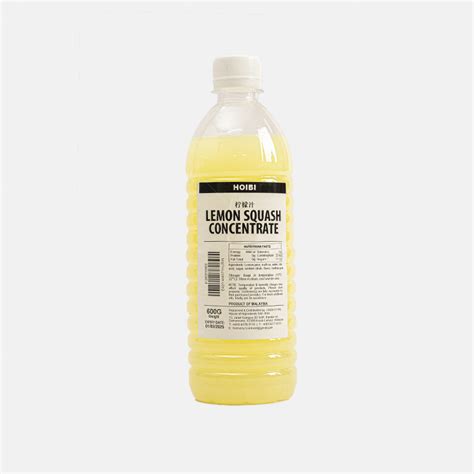 Lemon Squash Concentrate 600g House Of Ingredients