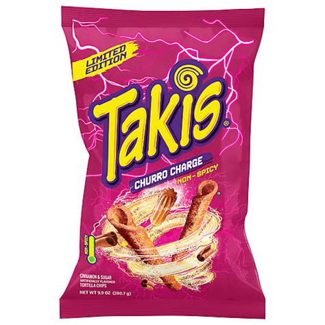 Takis Tortilla Chips Non Spicy Churro Charge 99 Oz Shop Carlie Cs