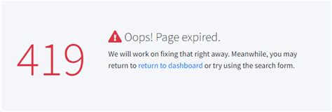 419 Error Page · Issue 40 · Smewebifyweberpmesv2 · Github