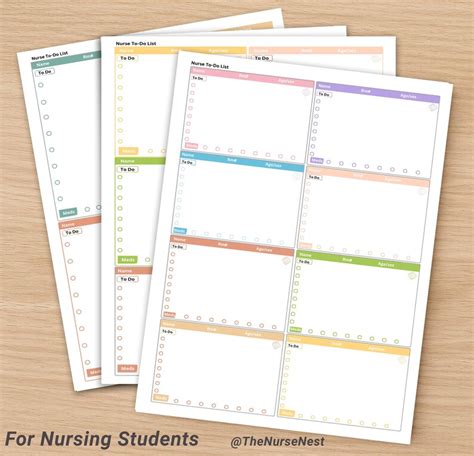Nurse To Do List Printable Patient Care Planner Editable Canva Pdf