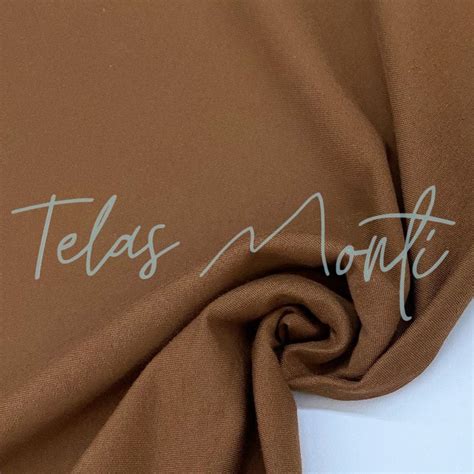Tela French Terry Marrón