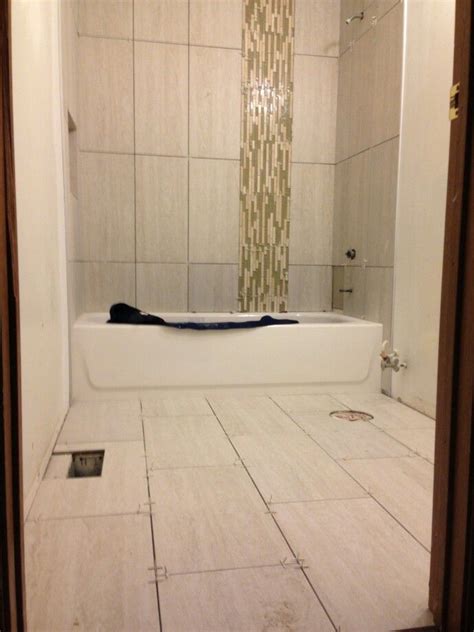 Vertical Tile Bathroom Design