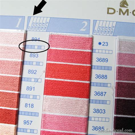 Dmc Colour Variations Chart Cross Stitch Patterns