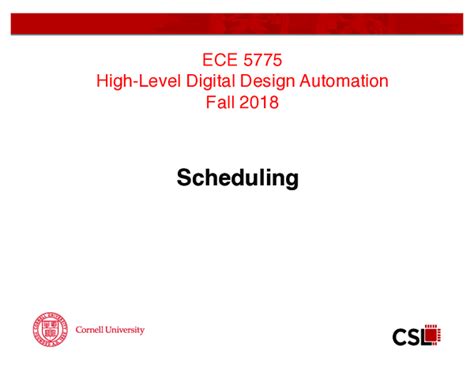 Pdf Scheduling In High Level Synthesis Rehab Abdel Kader