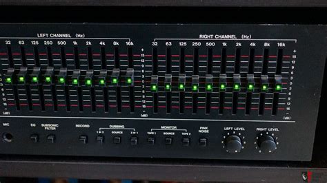 Tascam Ga 30 Graphic Equalizer W Spectrum Analyzer Teac Eqa 30bl Photo