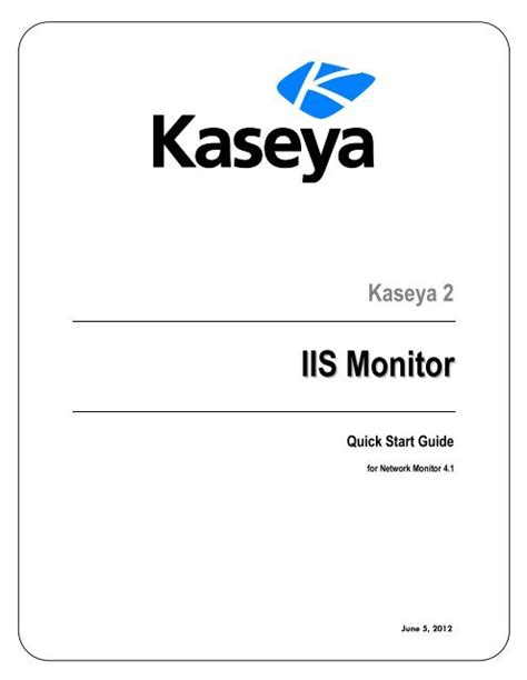 Configuring Iis Monitor Kaseya Documentation