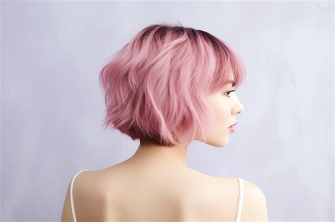 Premium Ai Image Beautiful Side Swept Bangs Hair Style