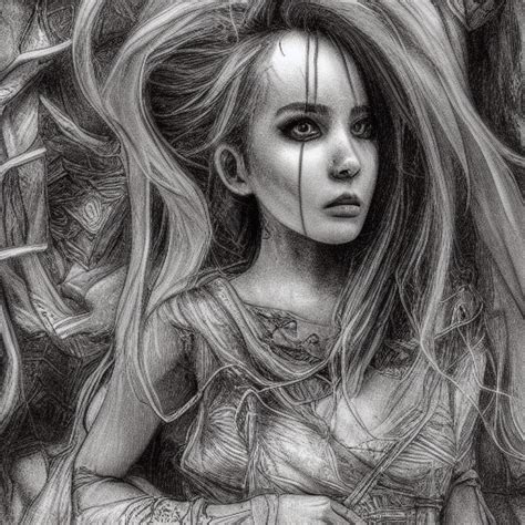 Drawing Of Ghost Girl At Janelle Mayo Blog