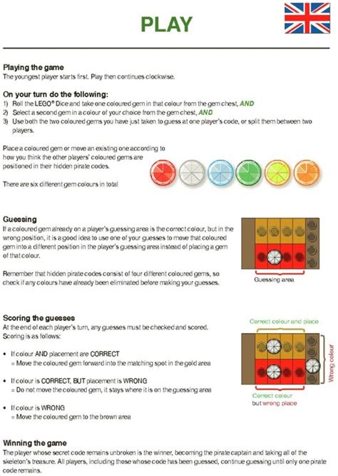 Lego Instructions For Set 3840 Pirate Code Games {none}