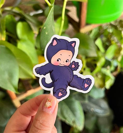 Kitty Kewpie Sticker Etsy