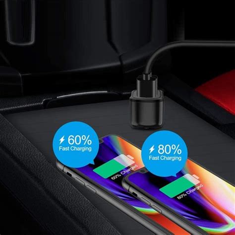 Autolader W Usb A Usb C Auto Oplader Usb Usb C Autolader