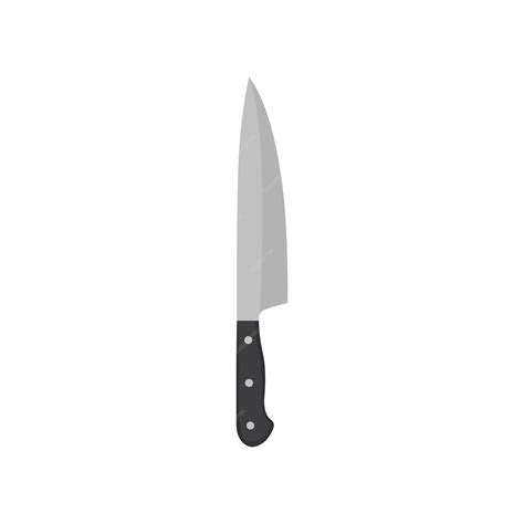 Premium Vector Chef Knife Vector Flat Illustration Background White