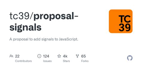 Richard Fridrich On Linkedin Github Proposal Signalsproposal Signals A Proposal To Add