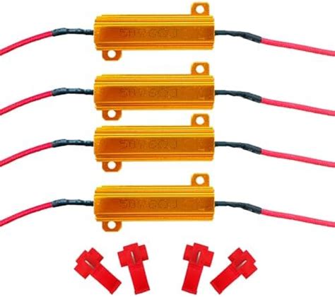 Twidec Resistencias De Carga Led De 50 W Y 6 Ohmios Para Fijar Bombillas Led De Señal De Giro De
