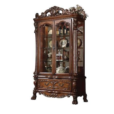 Dresden Curio Cabinet Cherry Oak Artofit
