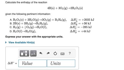 Solved Calculate The Enthalpy Of The Reaction NO G O