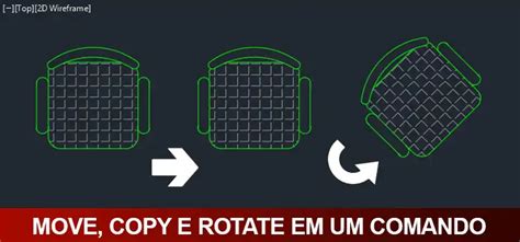 Autocad Move Copy E Rotate Em Um Comando Qualificad