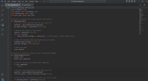 Jyothishree Murugesan On Linkedin Task3 Quizapplication Python