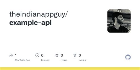 Github Theindianappguyexample Api