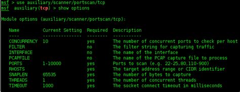 Security Activities Using Auxiliary Tcp Scanner Of Metasploit