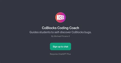 Coblocks Coding Coach Cloudbooklet
