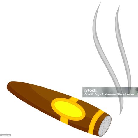 Vetores De Charuto Aceso Colorido Dos Desenhos Animados E Mais Imagens De Charuto Charuto