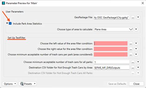 Working With Conditionally Visible Published User Parameters In Fme Form Fme Support Center