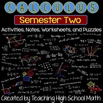 Calculus Bundle Second Semester Integrals Applications Of Integrals
