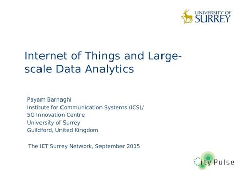Ppt Internet Of Things And Large Scale Data Analytics Dokumentips