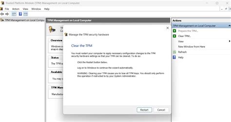 Ways To Clear The TPM On Windows